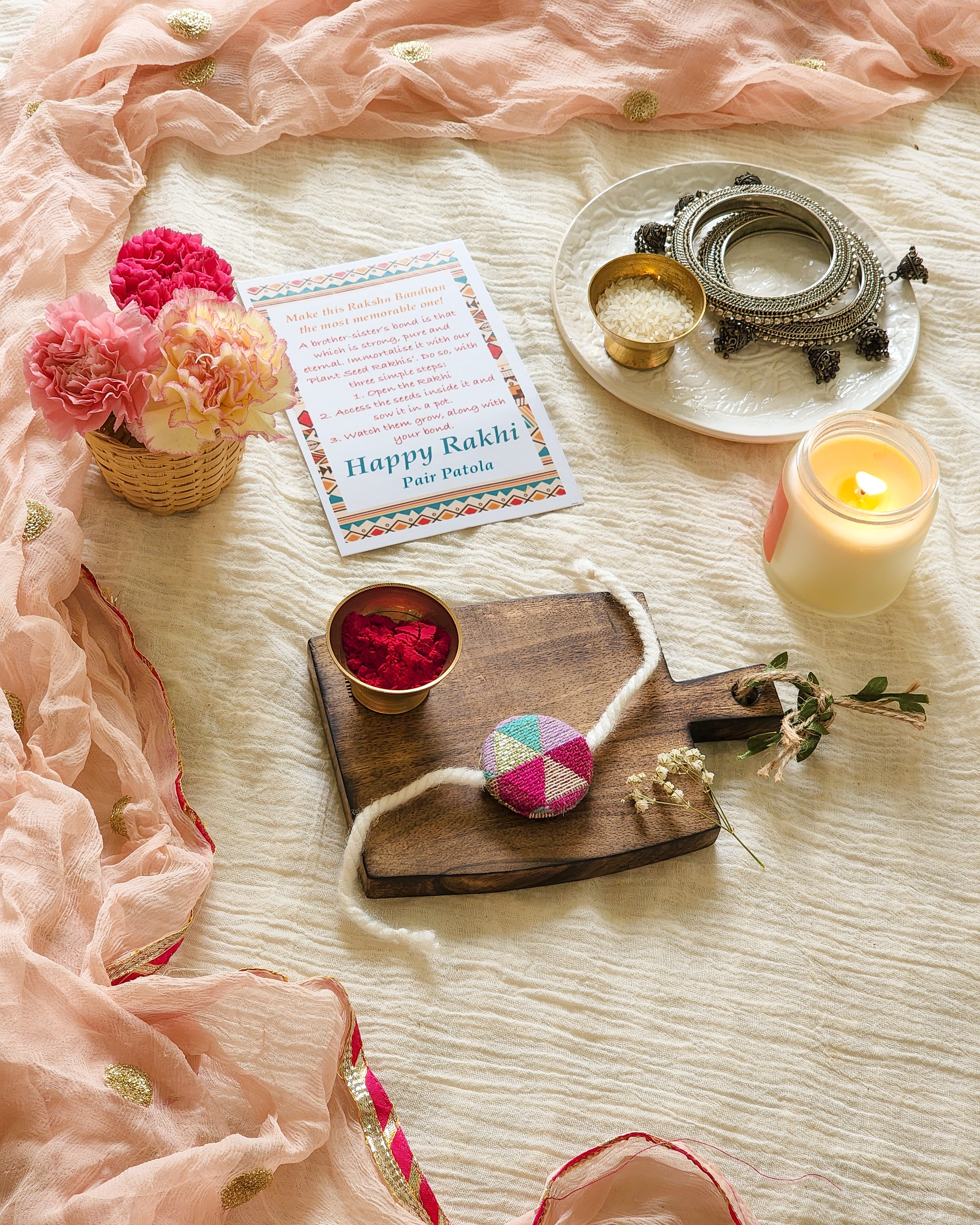 Pyramid Plant Seed Rakhi – pairpatola